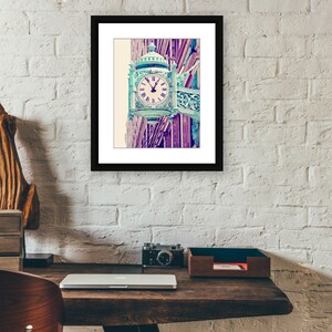 Chicago Art Print, Mint Green Clock Chicago Architecture Chicago ...