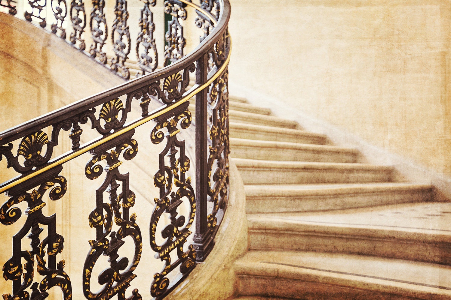 Paris Staircase Photography Wall Art, Paris Photo Print, French Home ...