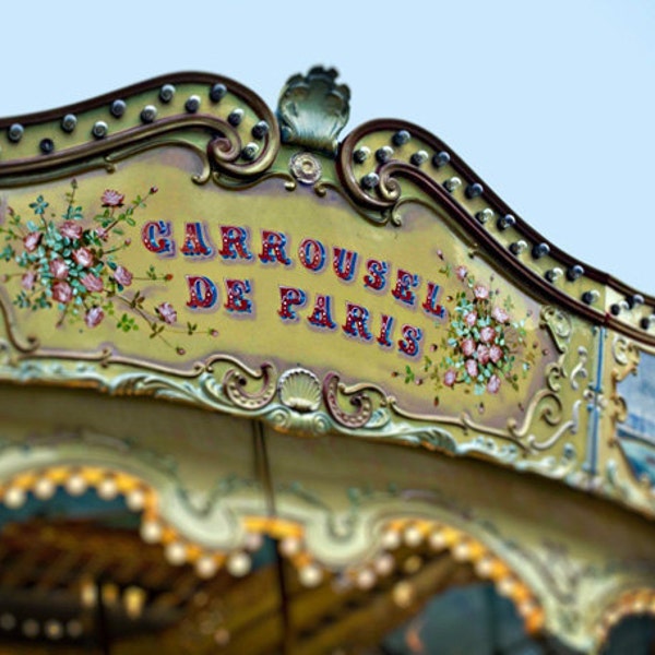 Paris Carousel Photo - Etsy