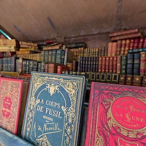 Paris Photography, Paris Wall Art Print, Antique Books Office Wall ...