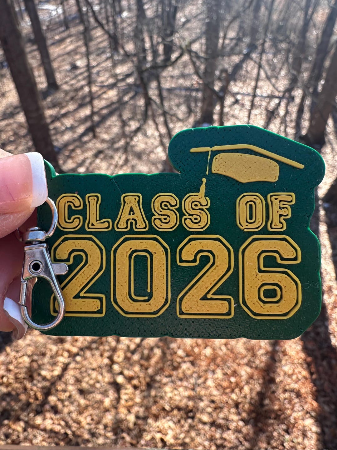 Class of 2026 Custom Keychain, Personalized Graduate Gift, 3D Printed ...