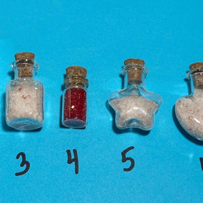 Mini Glass Message Bottle - Etsy