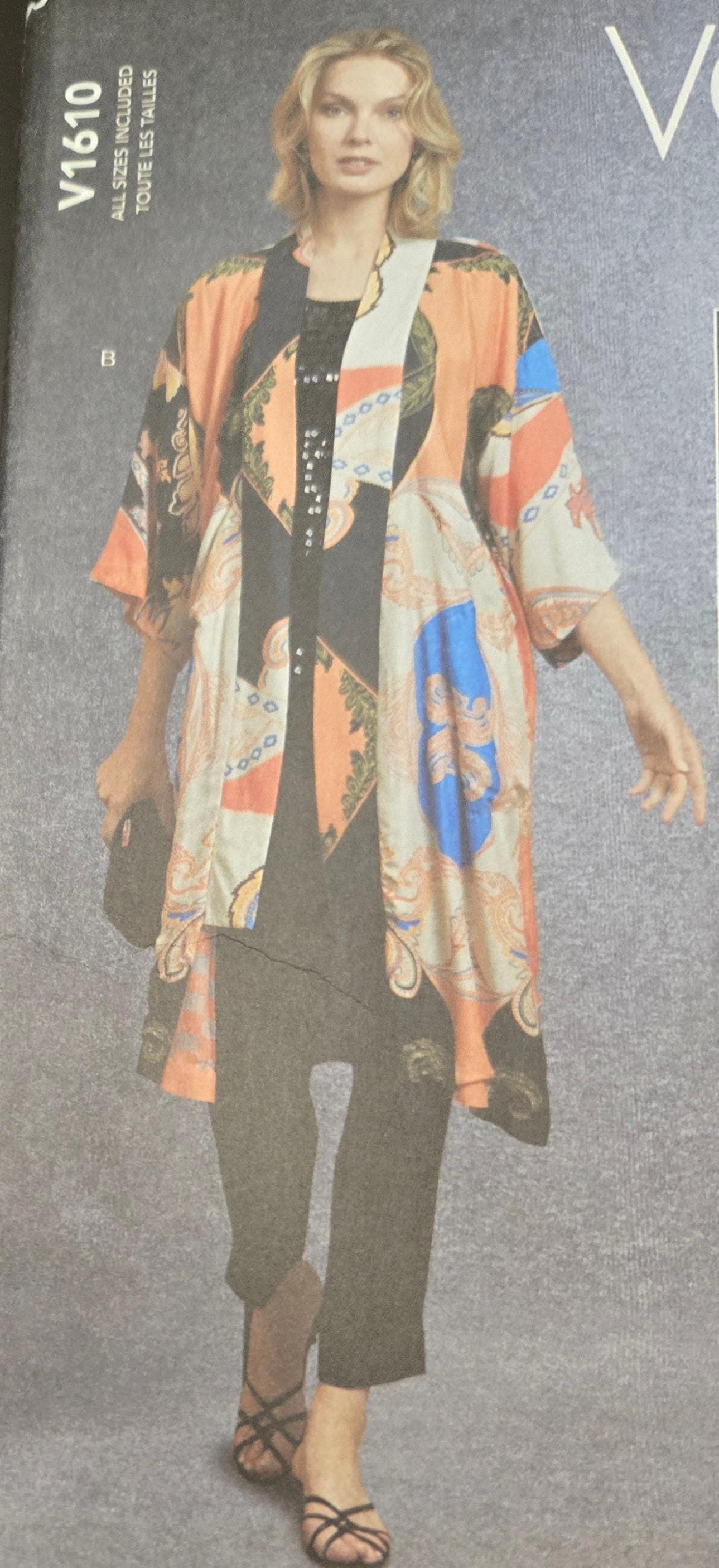 Vogue V1610 Kimono Worn as a Jacket With Flair Designer Sandra Betzina ...