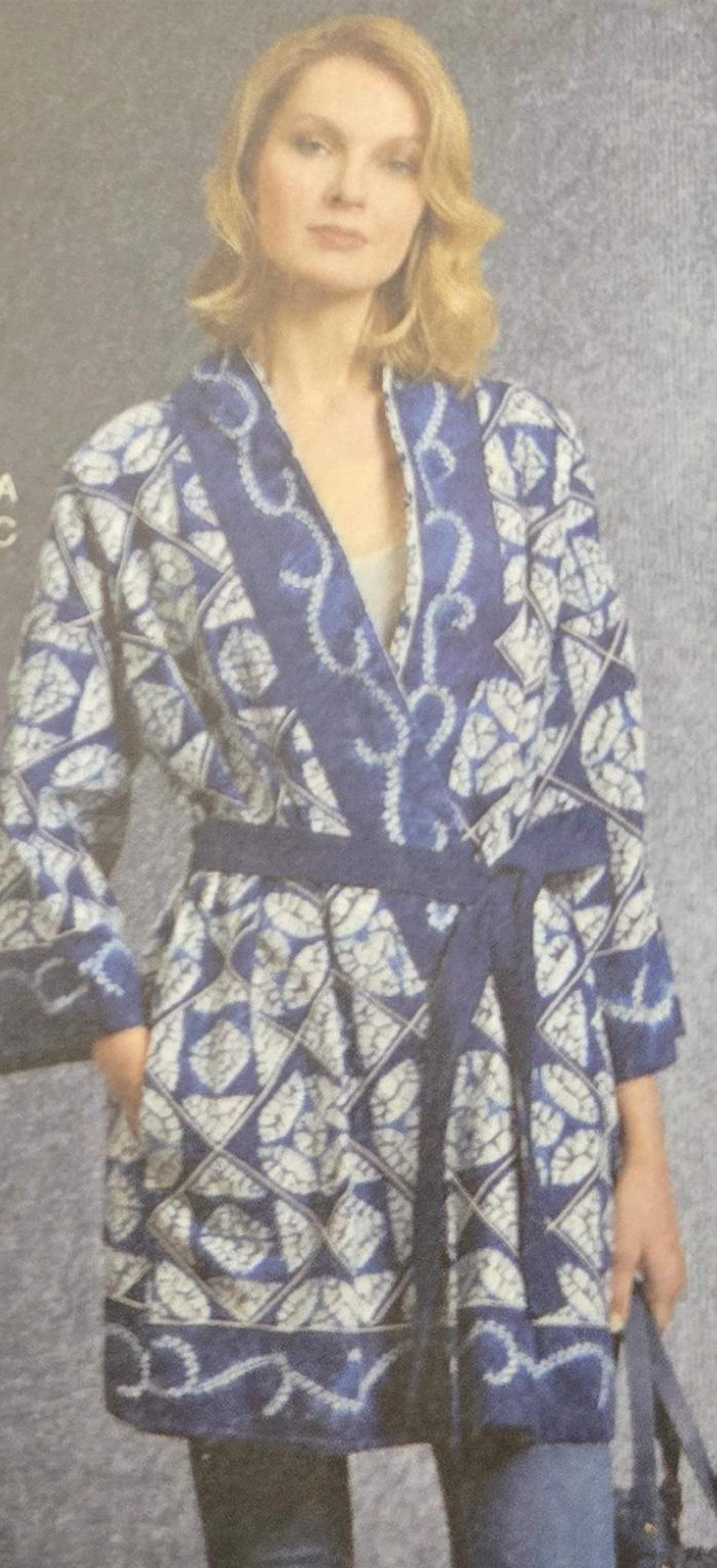 Vogue V1610 Kimono Worn as a Jacket With Flair Designer Sandra Betzina ...