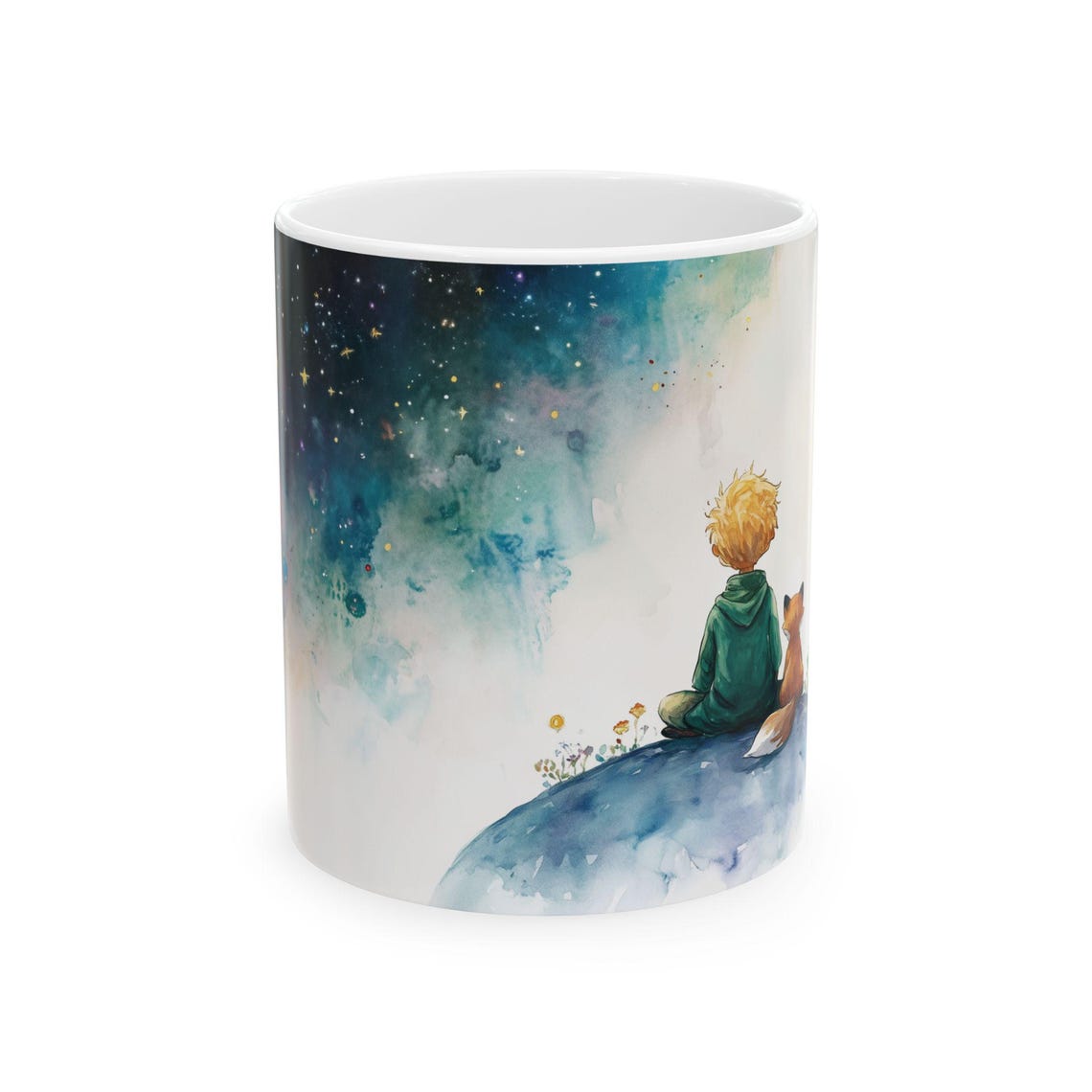Little Prince Mug Night Sky Ceramic Coffee Mug Little Prince Fox Mug Le ...
