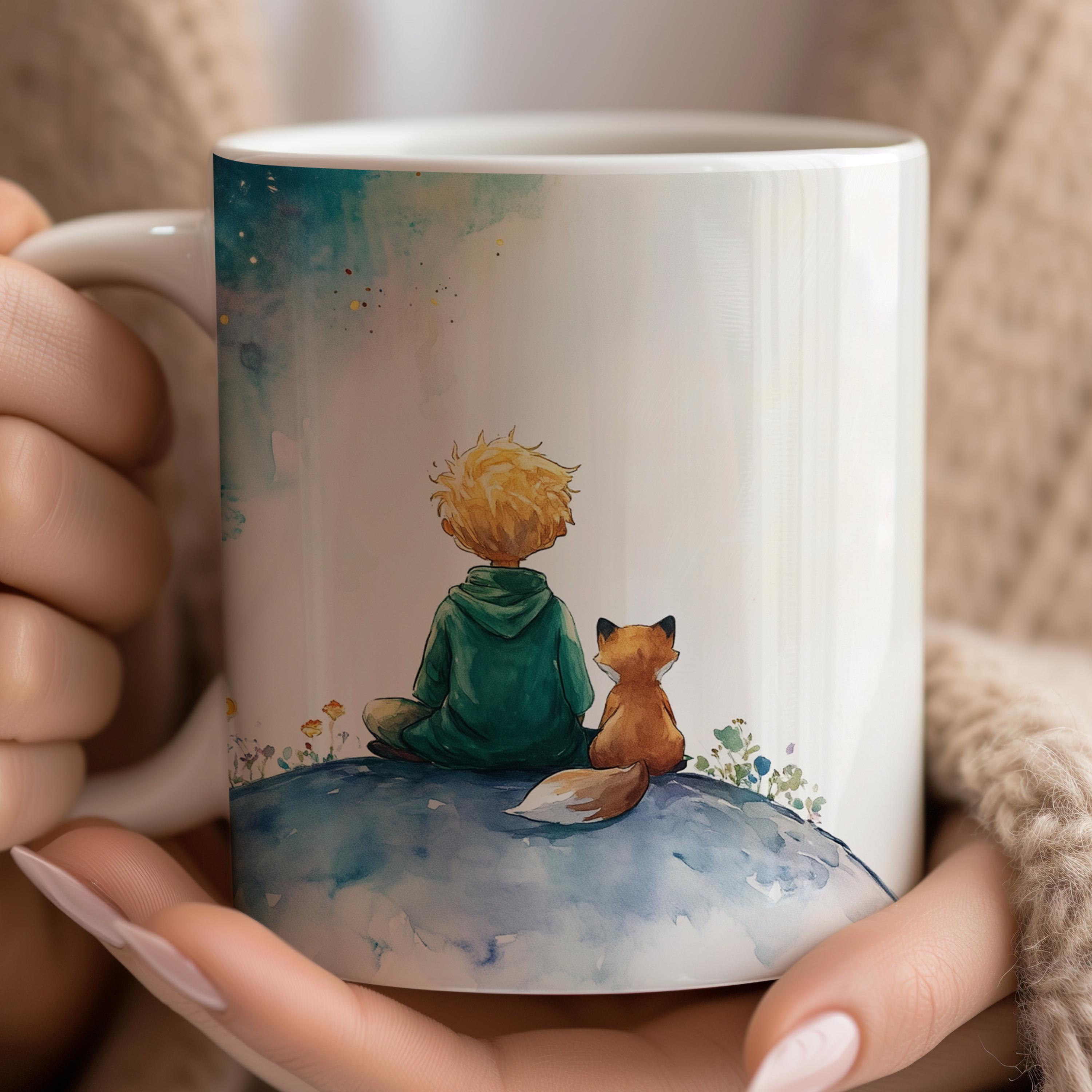 Little Prince Mug Night Sky Ceramic Coffee Mug Little Prince Fox Mug Le ...