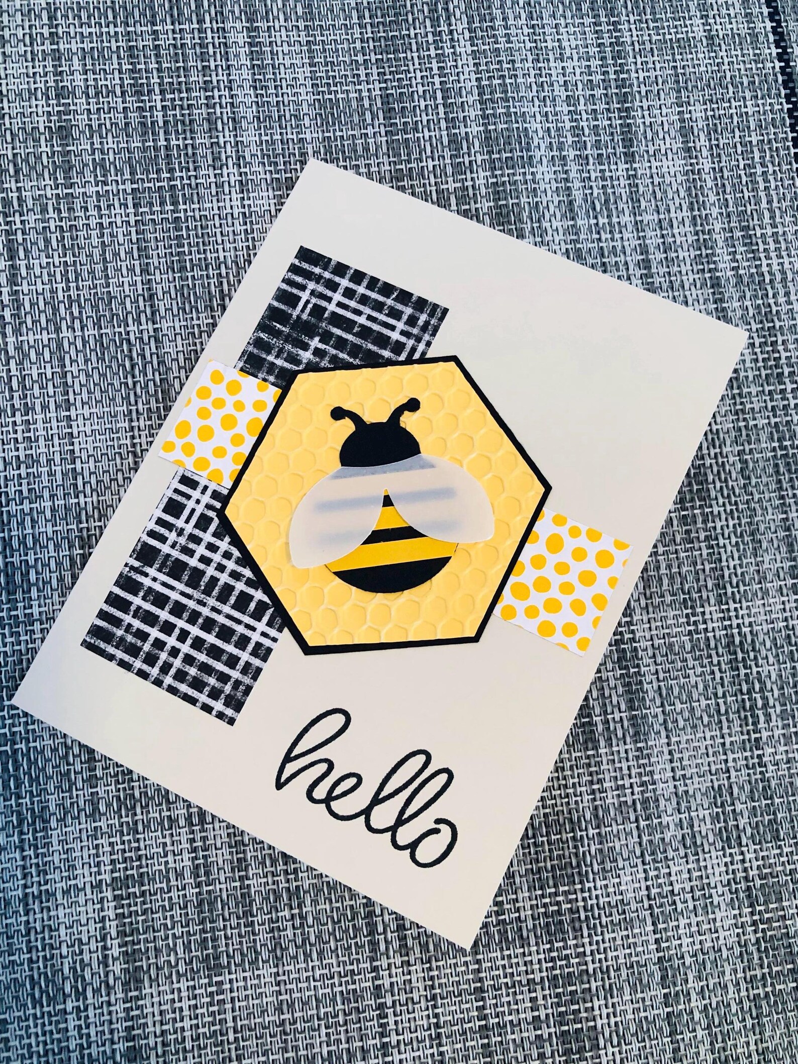 Bumble Bee Blank Inside Card - Etsy