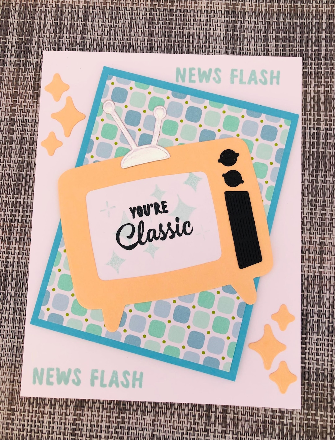 Vintage TV Birthday Card - Etsy