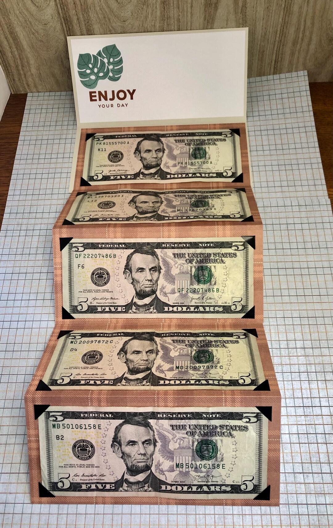 Special Occasions Money Holder for Multiple Bills - Etsy