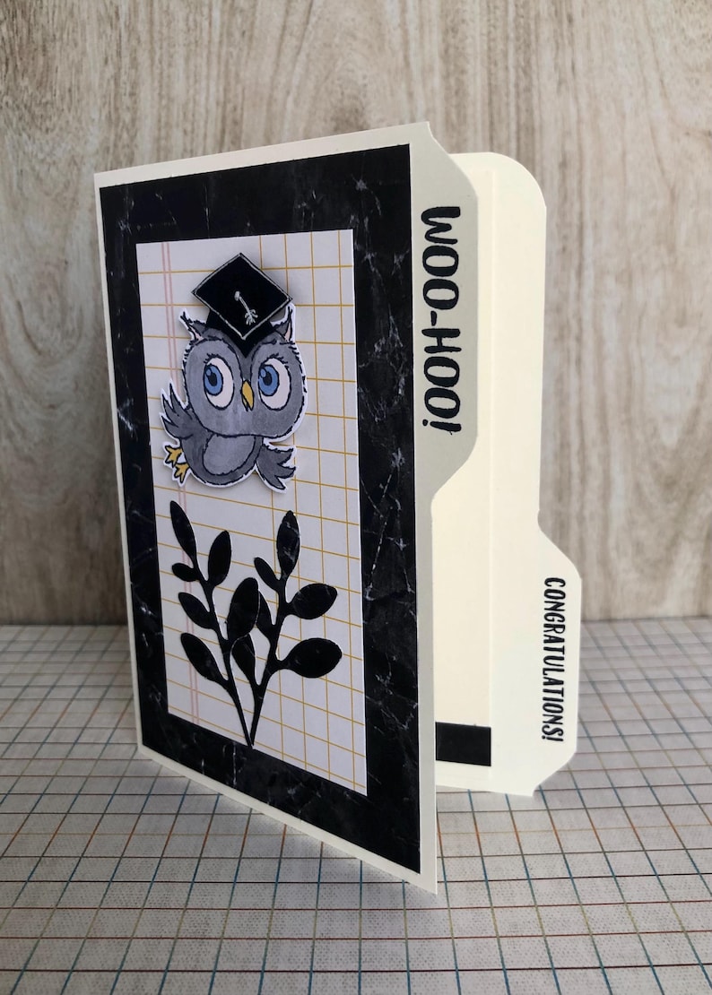Adorable Owl File Folder Graduation Card - Etsy