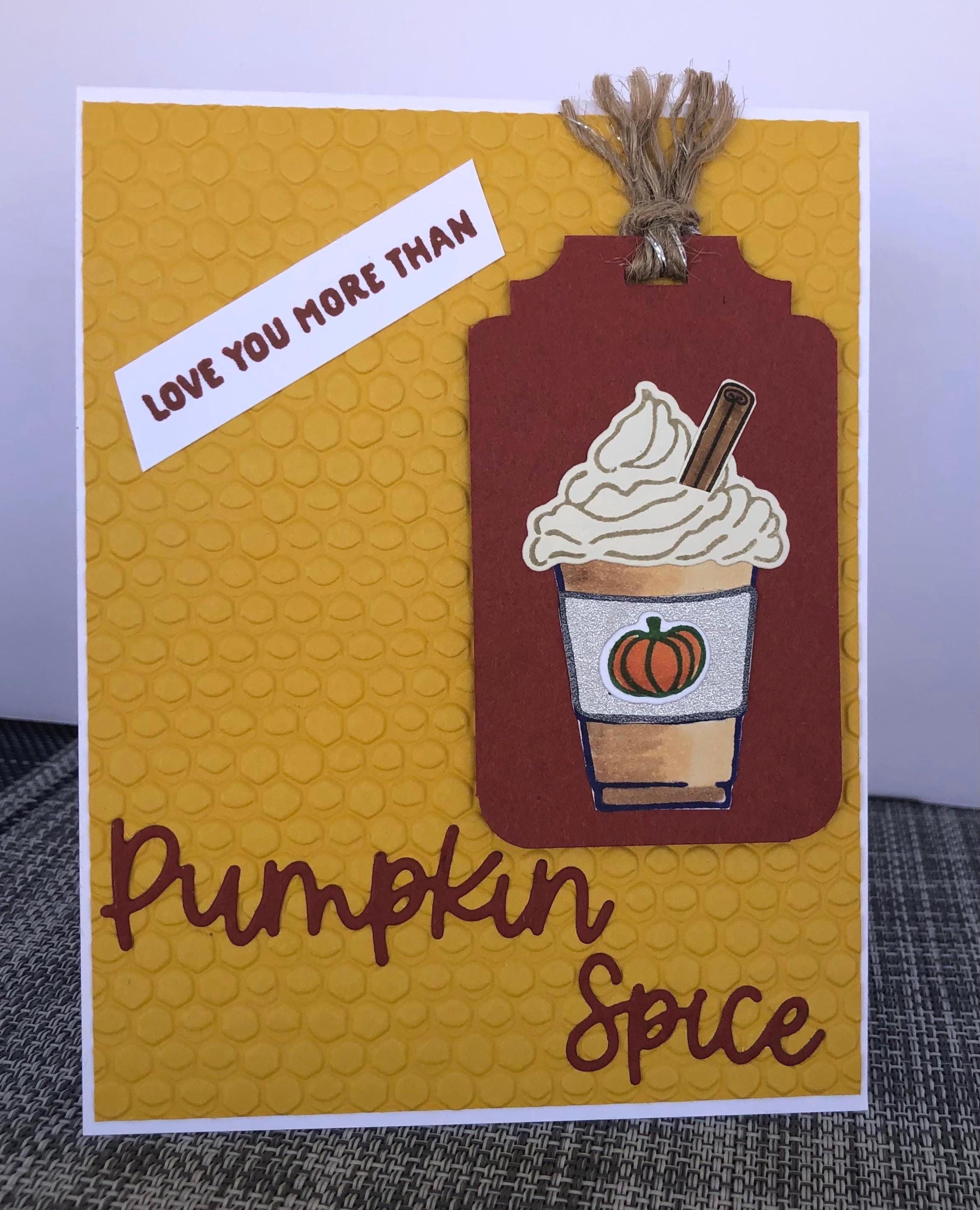 Pumpkin Spice Blank Inside Card - Etsy