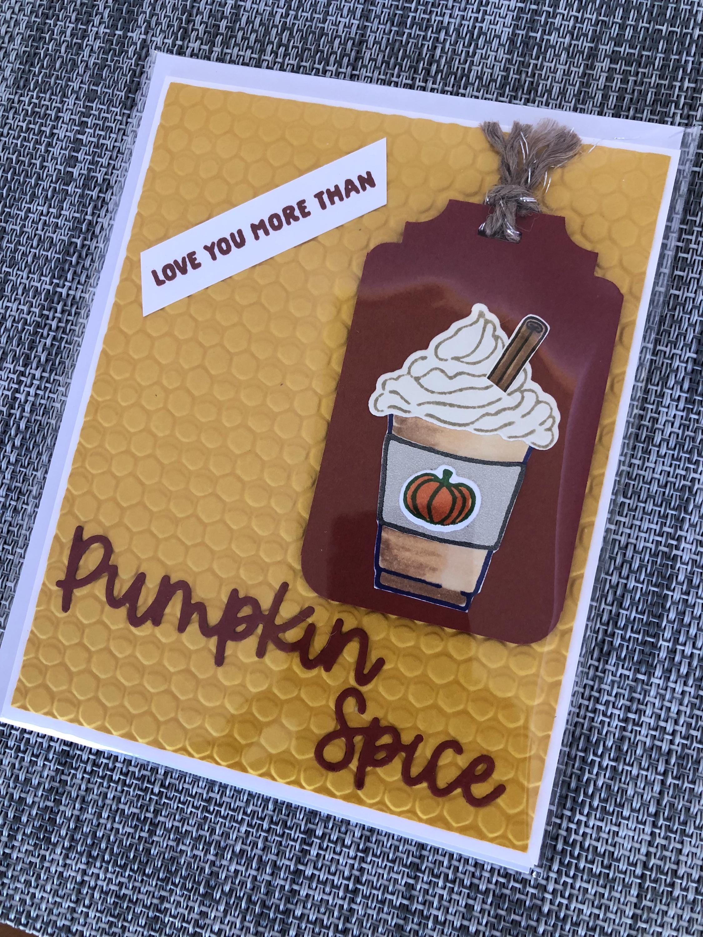 Pumpkin Spice Blank Inside Card - Etsy