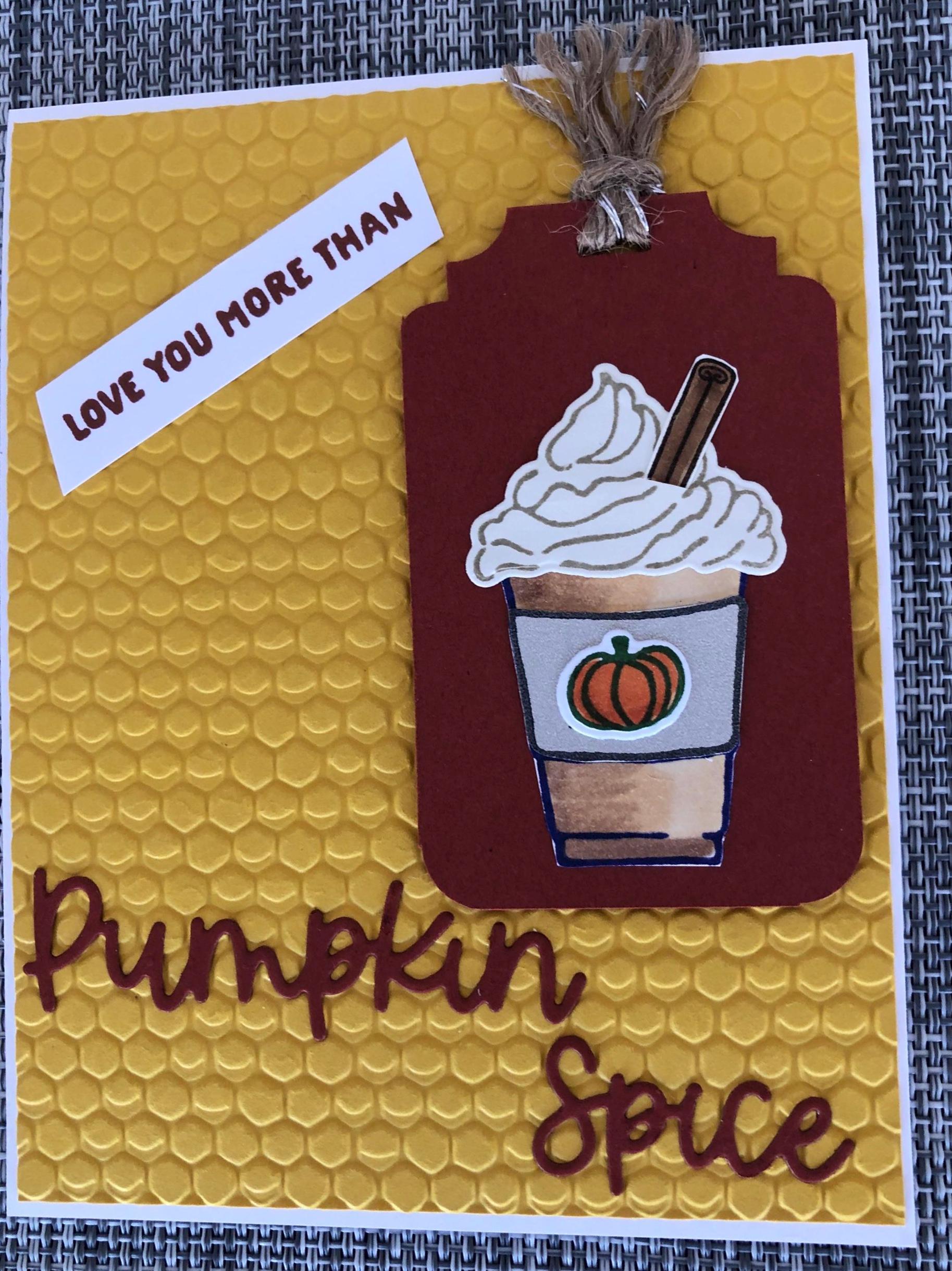 Pumpkin Spice Blank Inside Card - Etsy