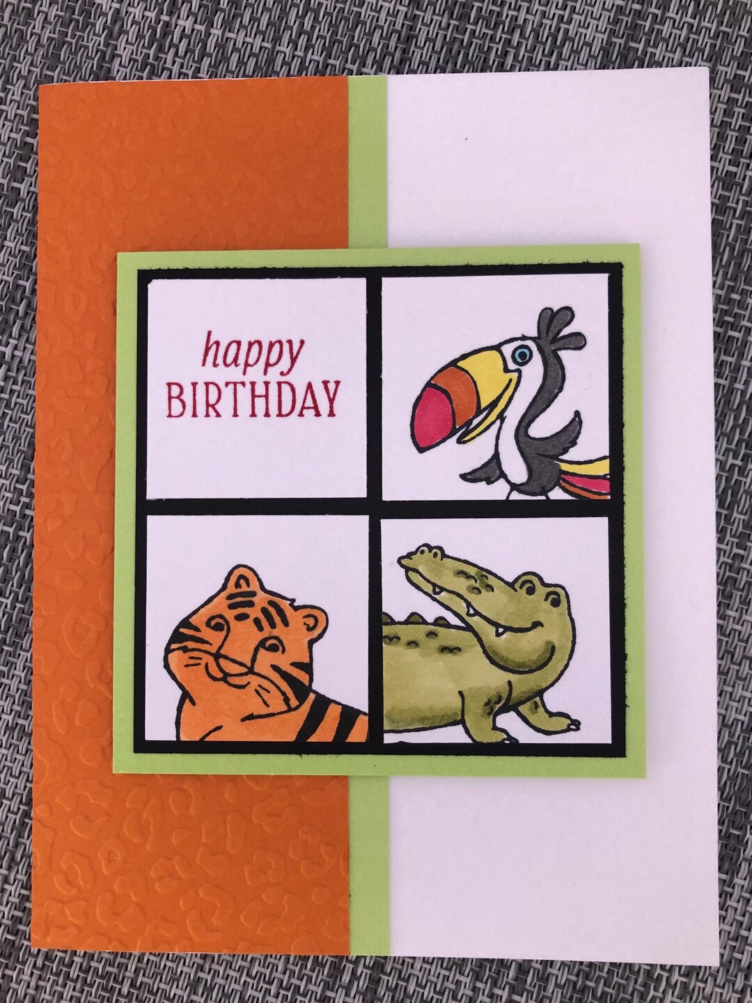 Jungle Animals Birthday Card - Etsy