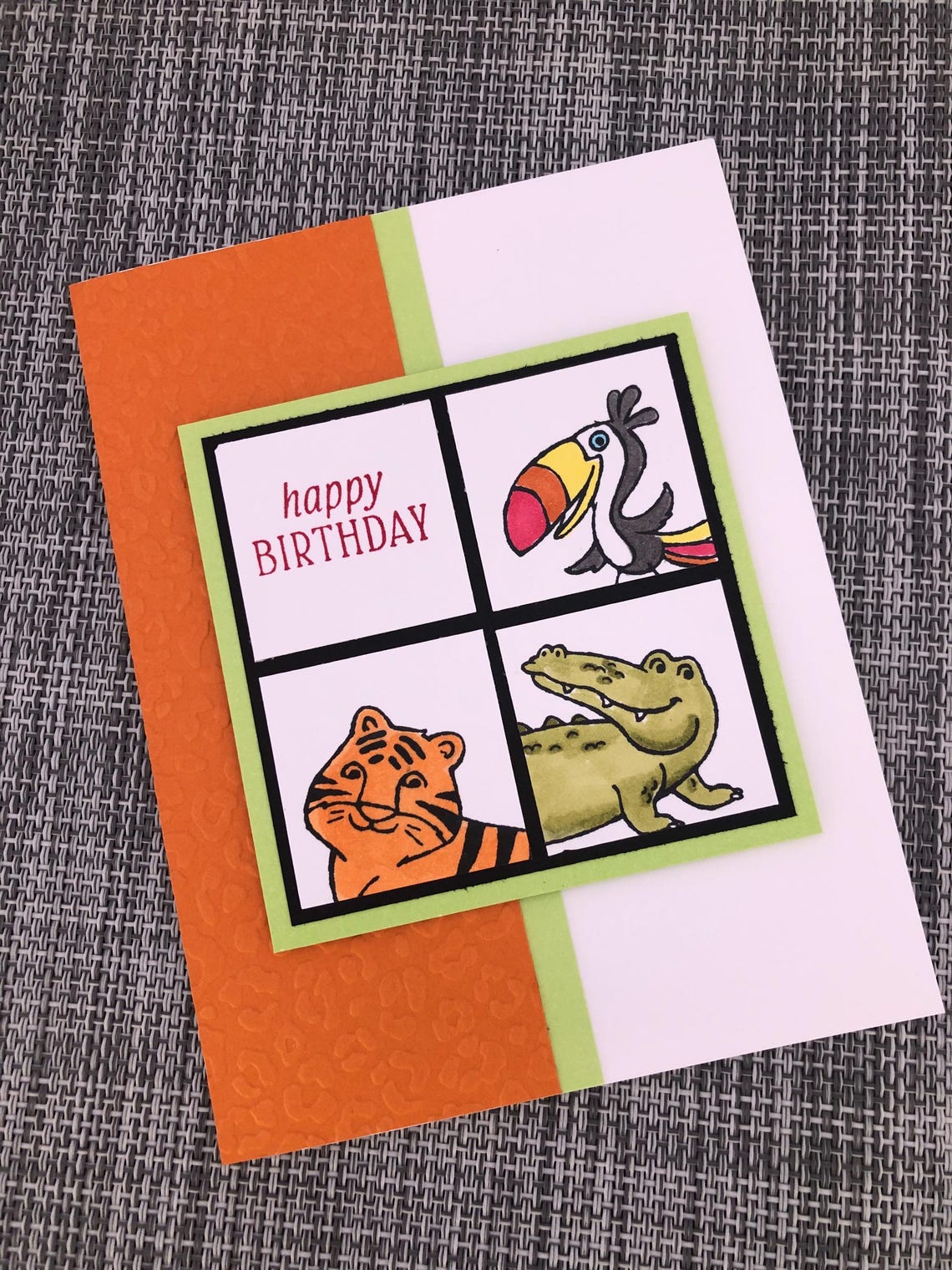 Jungle Animals Birthday Card - Etsy