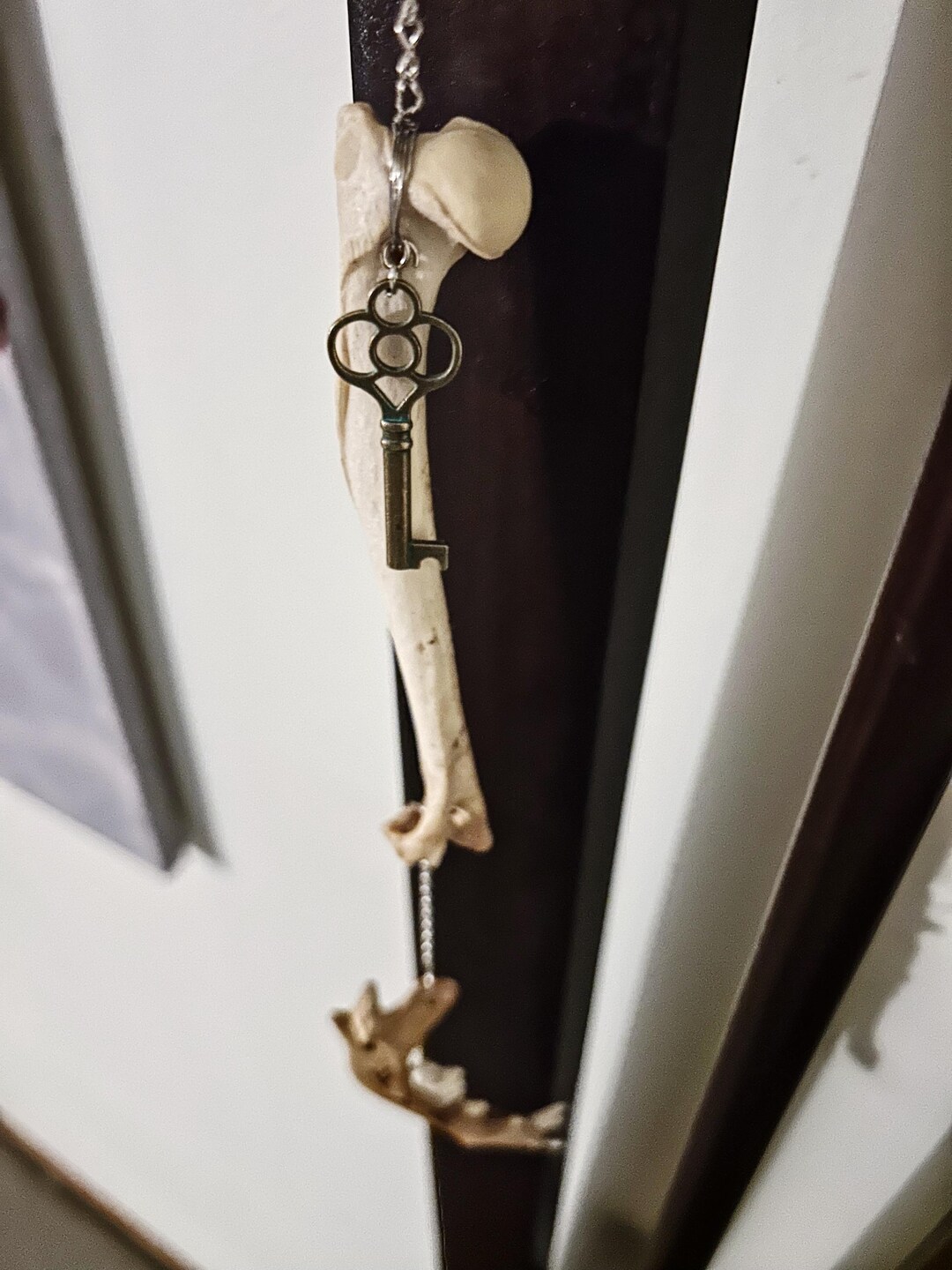 Rune Fox Jaw and Bone Sun Catcher Altar Hanging - Etsy Australia
