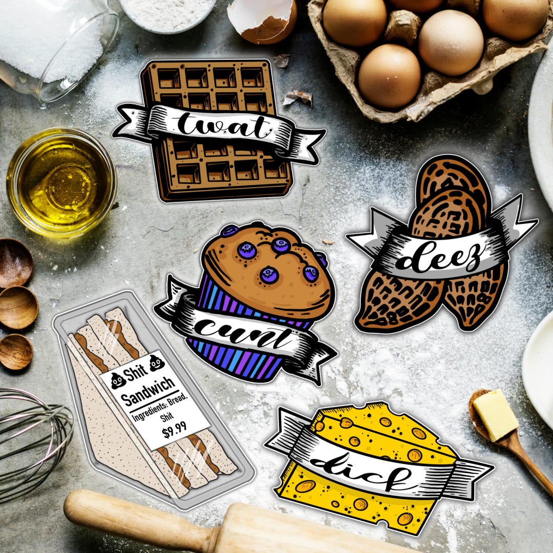 The Offendables™ Sampler Platter Sticker Pack - Etsy