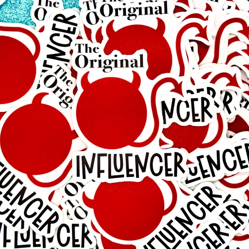 The Original Influencer Sticker - Etsy