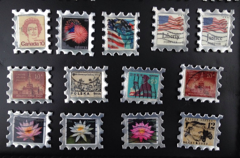 Postage Stamp Magnet - Etsy