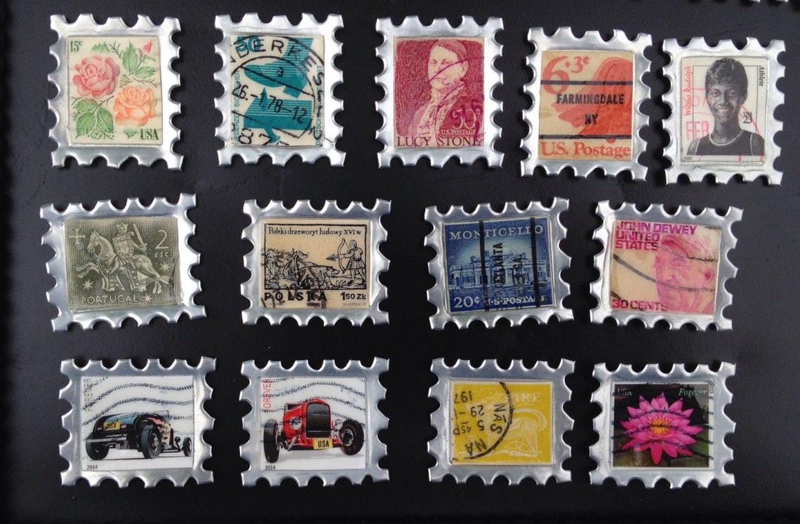 Postage Stamp Magnet - Etsy