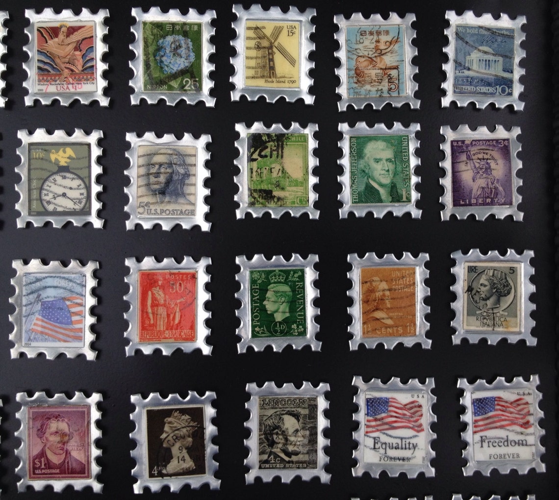 Postage Stamp Magnet - Etsy