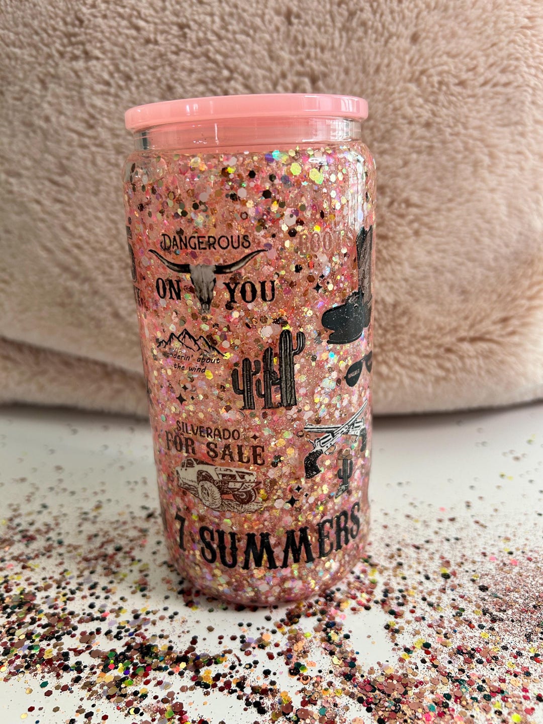 16 Oz Wallen Glass Snow Globe Cup - Etsy