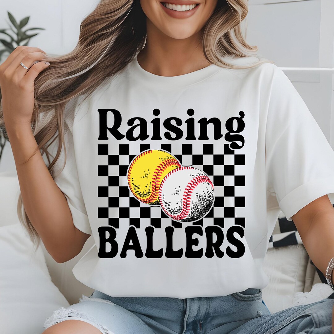 Raising Ballers PNG – Baseball and Softball Mom Sublimation Design ...
