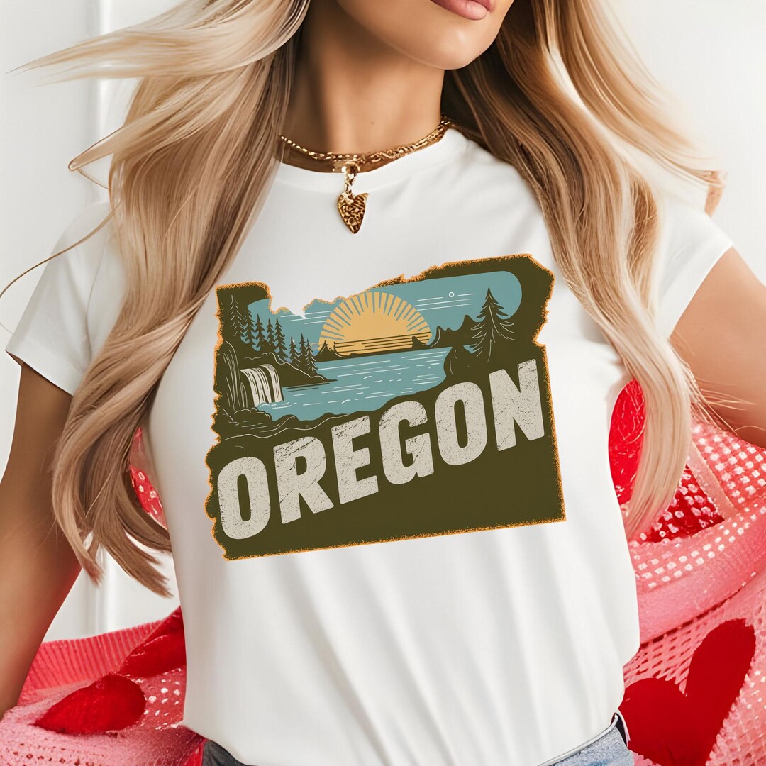 Vintage Oregon State PNG | Retro Oregon Travel Design | Oregon Digital ...