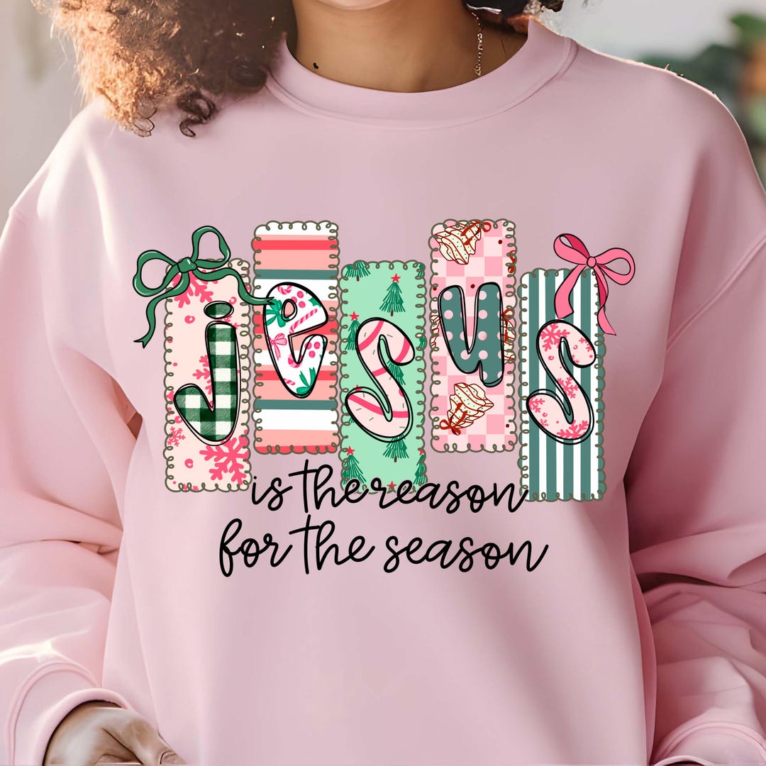 Christmas Jesus Patchwork Sublimation PNG (digital Download) - Etsy
