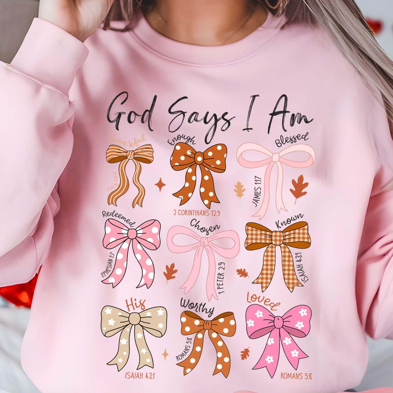 Christian Bible Verse PNG: God Says I Am, Faith Sublimation (digital ...