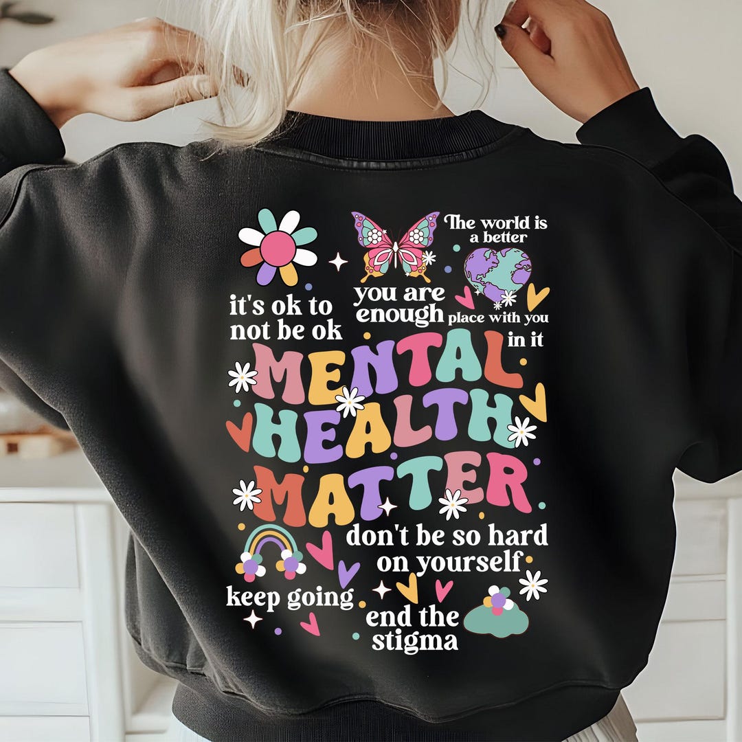 Colorful Mental Health Matters Quote SVG PNG EPS – Inspirational ...