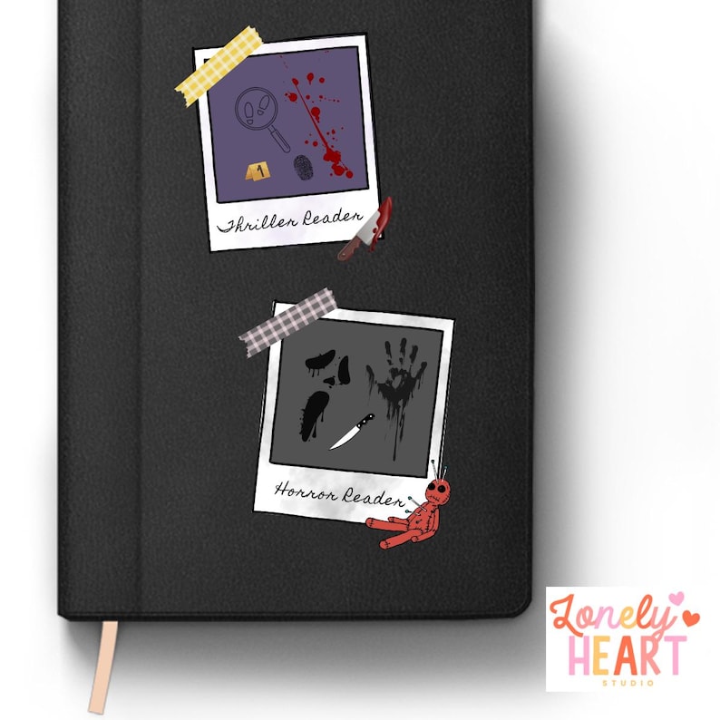 Bookish Polaroid PNG Bundle - Trendy Reader Stickers Totebag Books ...