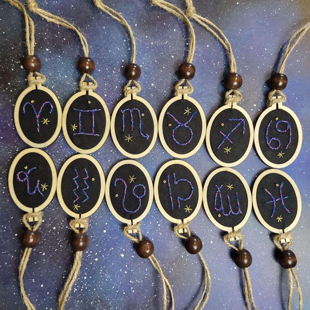 Zodiac Ornament Full Set - Astrology Sign Ornaments and Charms - Etsy