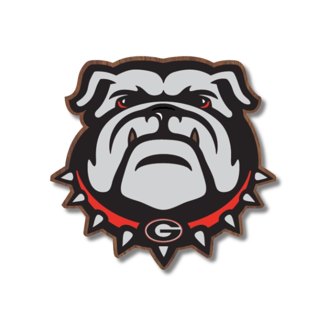 3D Bulldog Football Team Wood Sign 3D Laser Cut Sports Team Mascot ...