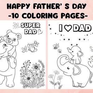 Father's Day Coloring Pages for Kids: Fun Printable Activity (PDF, PNG ...