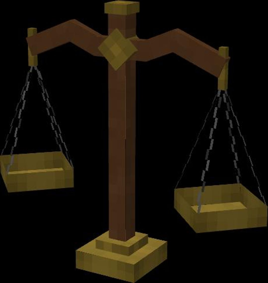 Merchant Scale Custom Minecraft 3D Model - Etsy