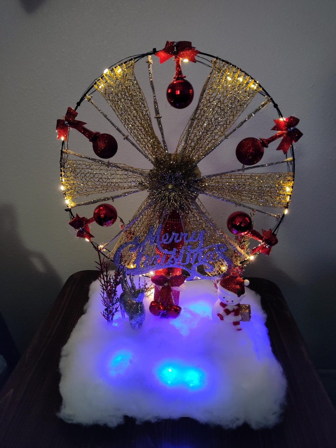 Merry Christmas Ferris Wheel Decoration With Animated LED Lights and ...