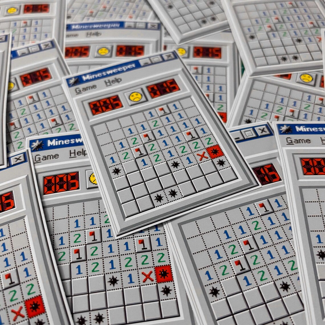 Windows 95 MS Minesweeper Sticker– Retro 90s Computer Vinyl Decal – Y2K ...