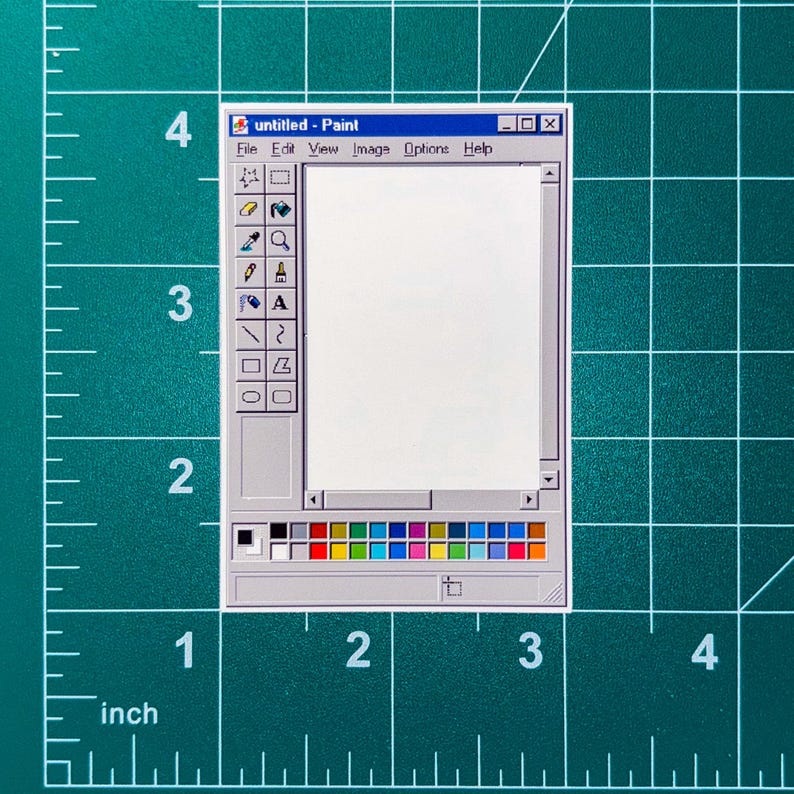 Windows 95 MS Paint Sticker – Retro 90s Computer Vinyl Decal – Y2K Tech ...