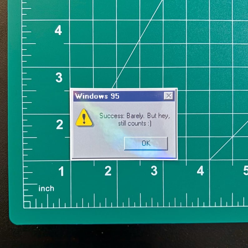 Windows 95 Error Message Sticker Pack – Retro Motivational Vinyl ...