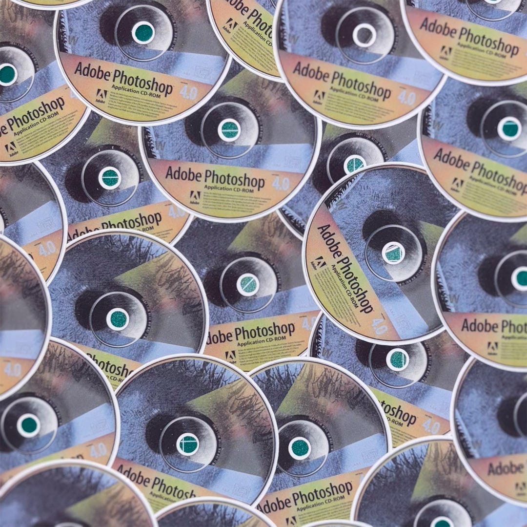 2"x2" Adobe Photoshop 4.0 CD-ROM Sticker - Etsy