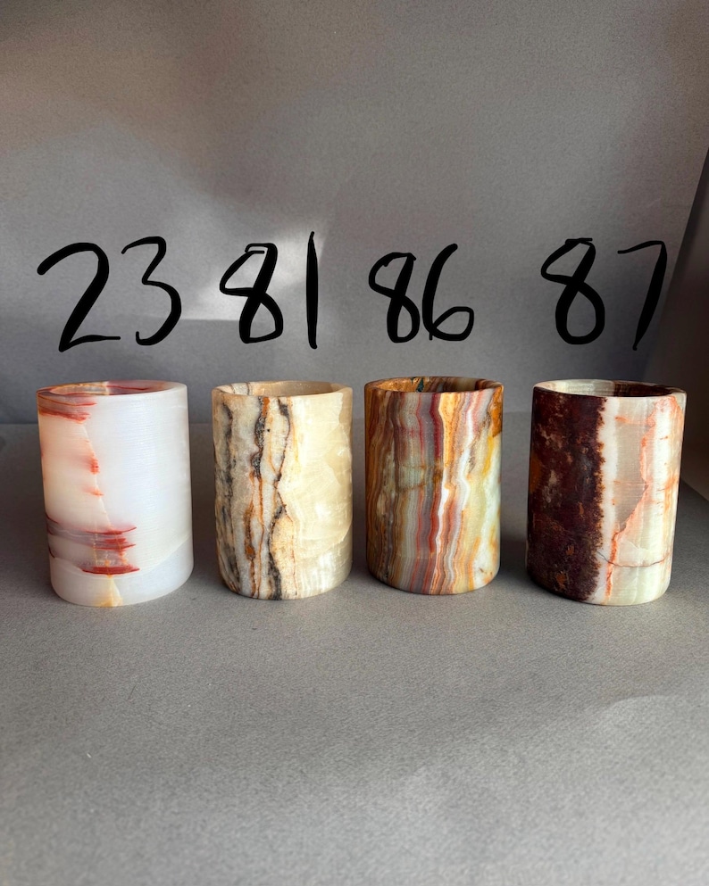 Small Minimalist Onyx Utensil Holder: Handmade Home Kitchen ...