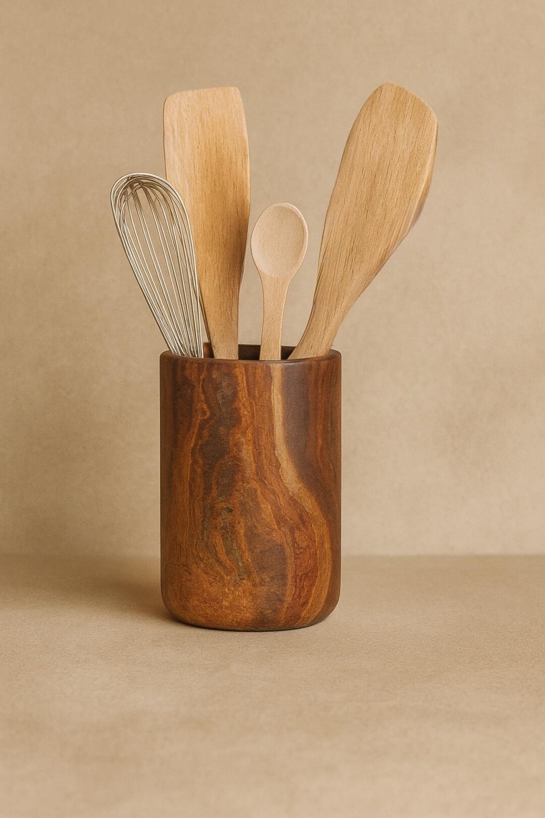 Small Minimalist Onyx Utensil Holder: Handmade Home Kitchen ...