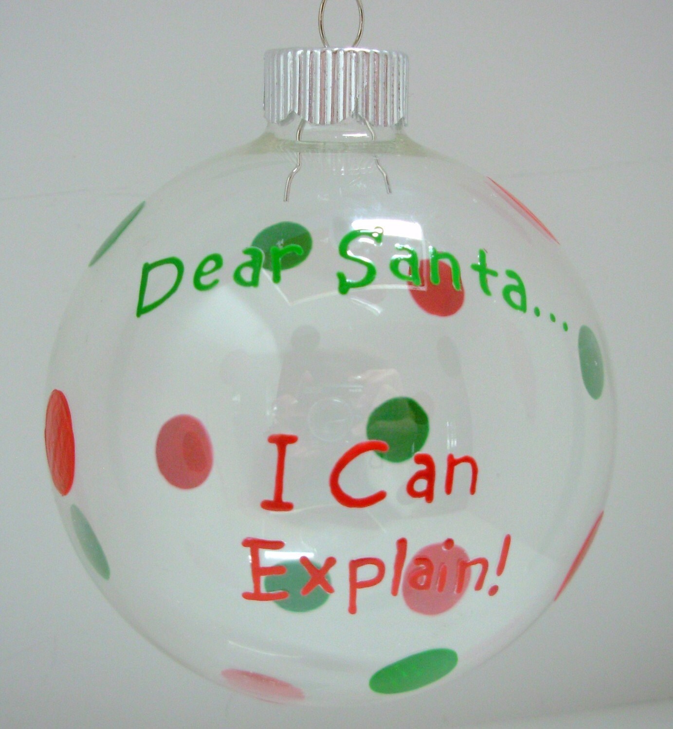 Santa Christmas Ornament Handpainted Christmas Ornament | Etsy