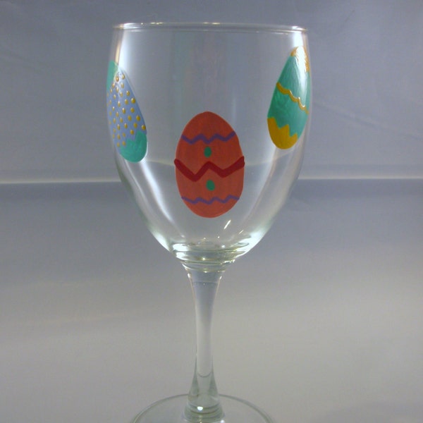 Easter Wine Glass - Etsy