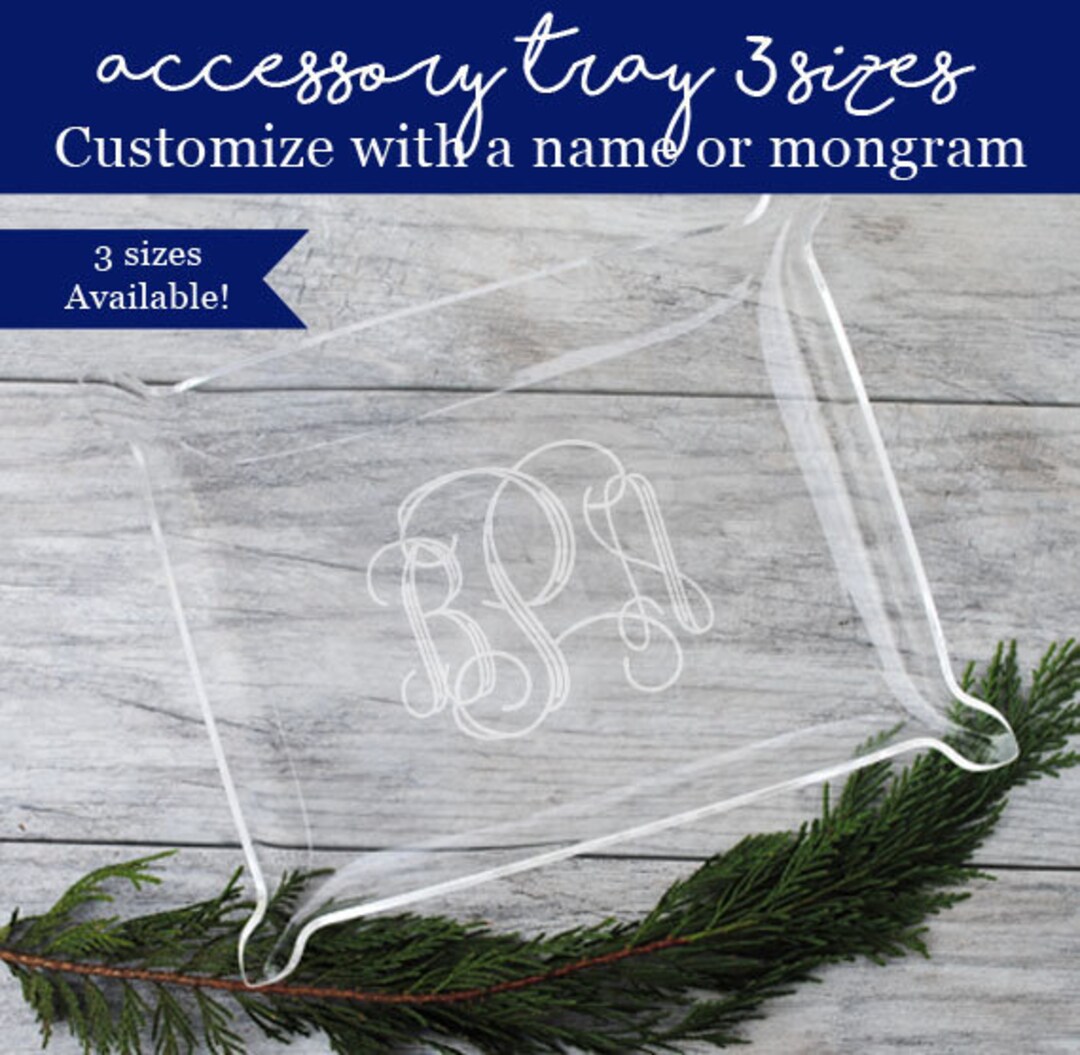 Preppy Jewlery Tray, Nesting Tray Available in 3 Sizes, Monogrammed ...