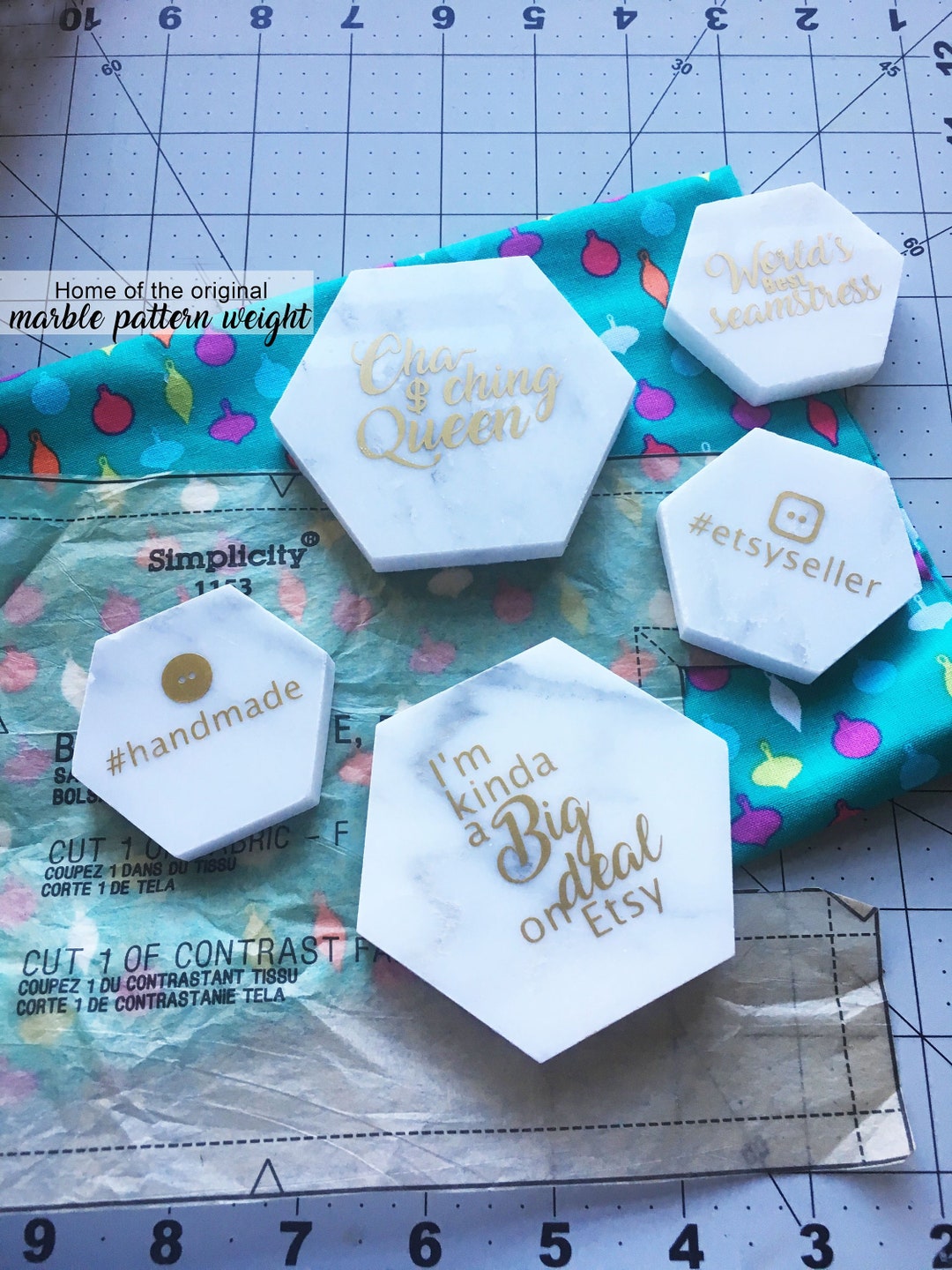 Pattern Weights, Marble Pattern Weights, Sewing Weights, Etsy Seller ...