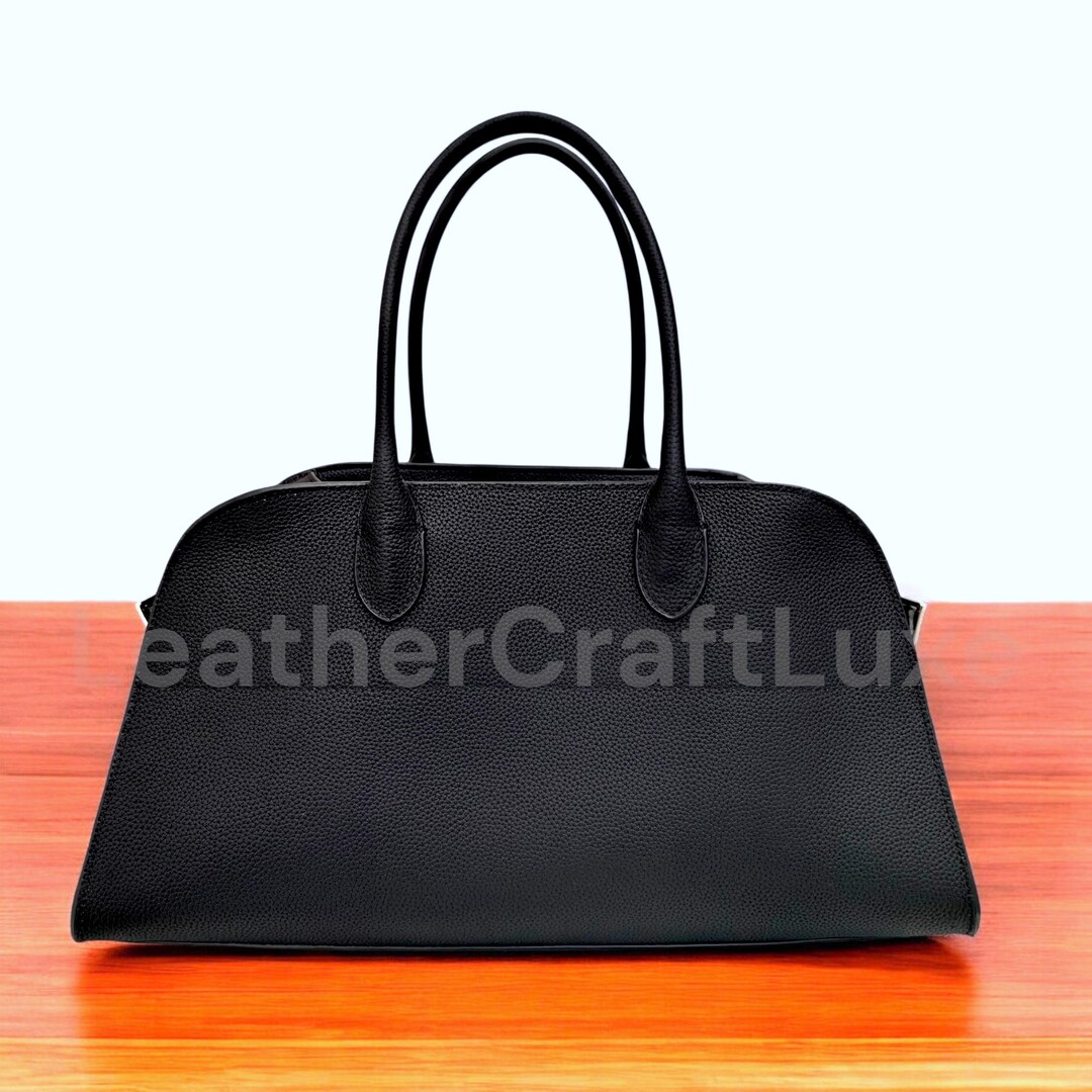 Leather Work Tote Bag: Large Designer Handbag, Crossbody Option - Etsy