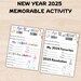 New Years Resolution Printable Coloring Page, Kids 2025 Goals, New Year ...