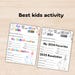 New Years Resolution Printable Coloring Page, Kids 2025 Goals, New Year ...